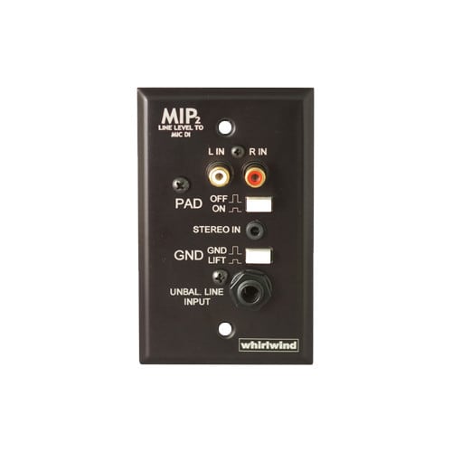 Whirlwind MIP2 Media Input Wall Plate - Sound Productions