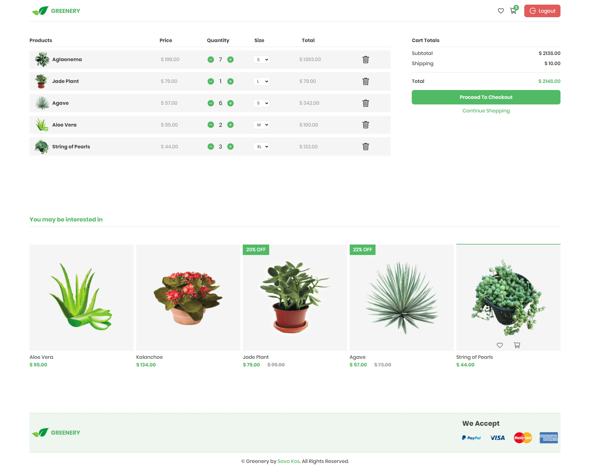 GitHub - SavoKos/greenery