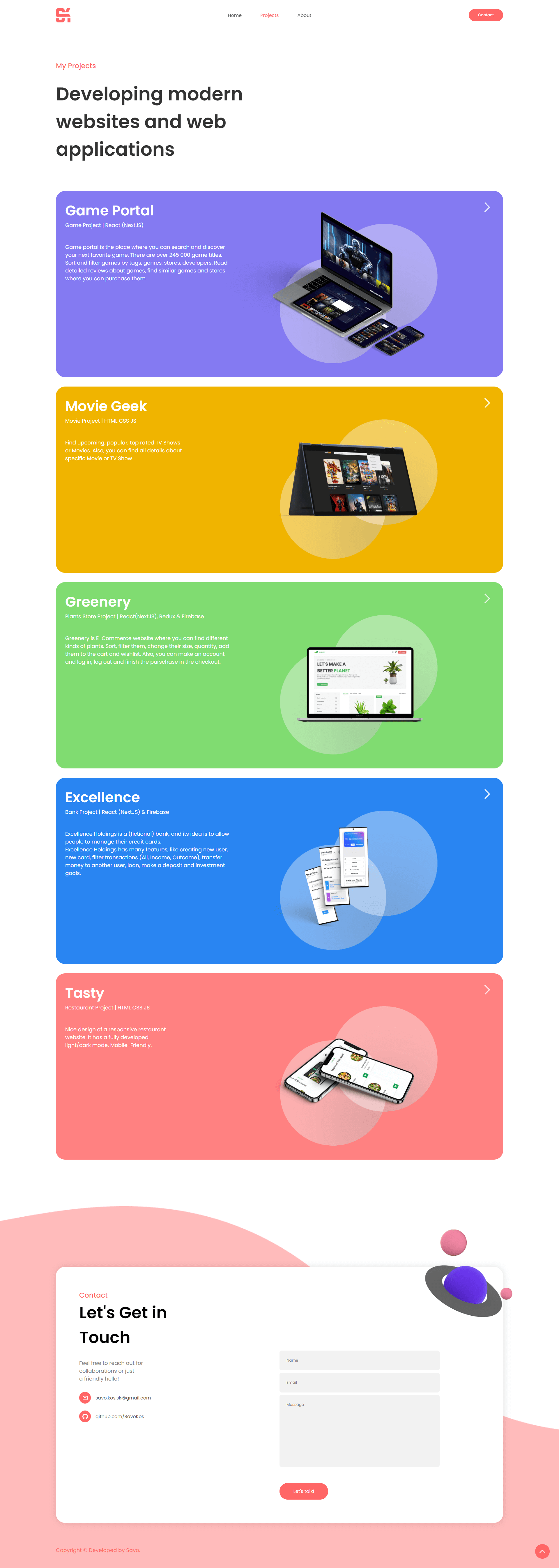 GitHub - SavoKos/portfolio