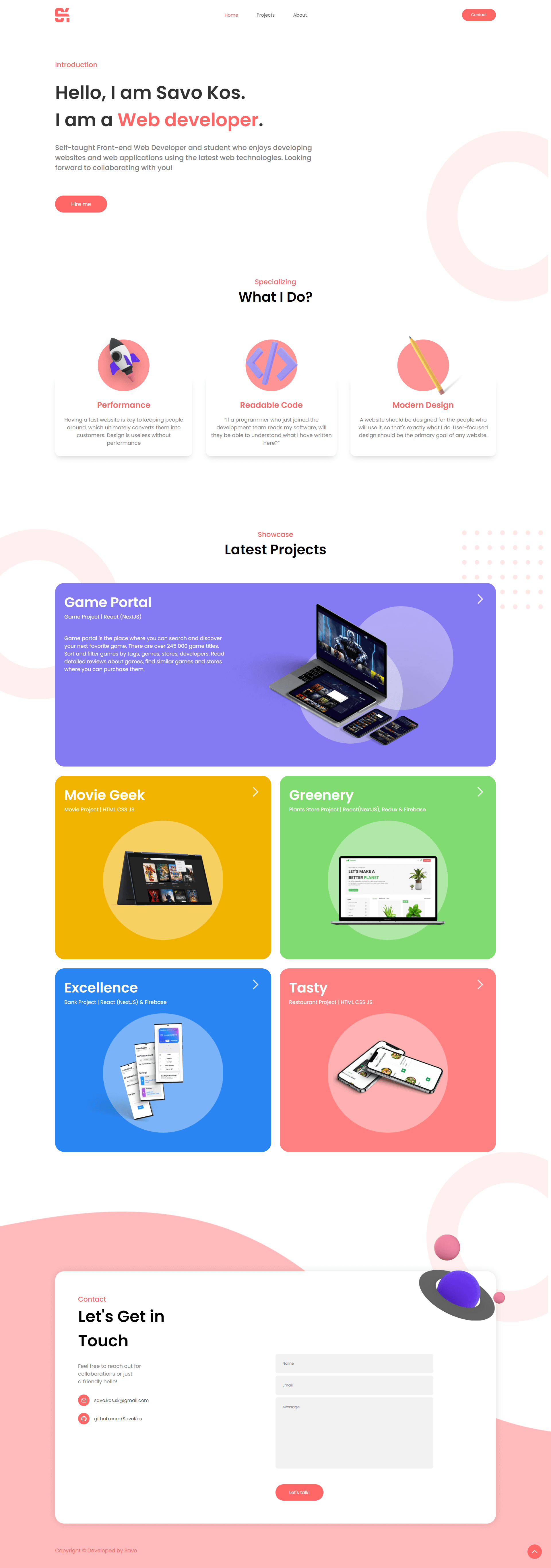GitHub - SavoKos/portfolio