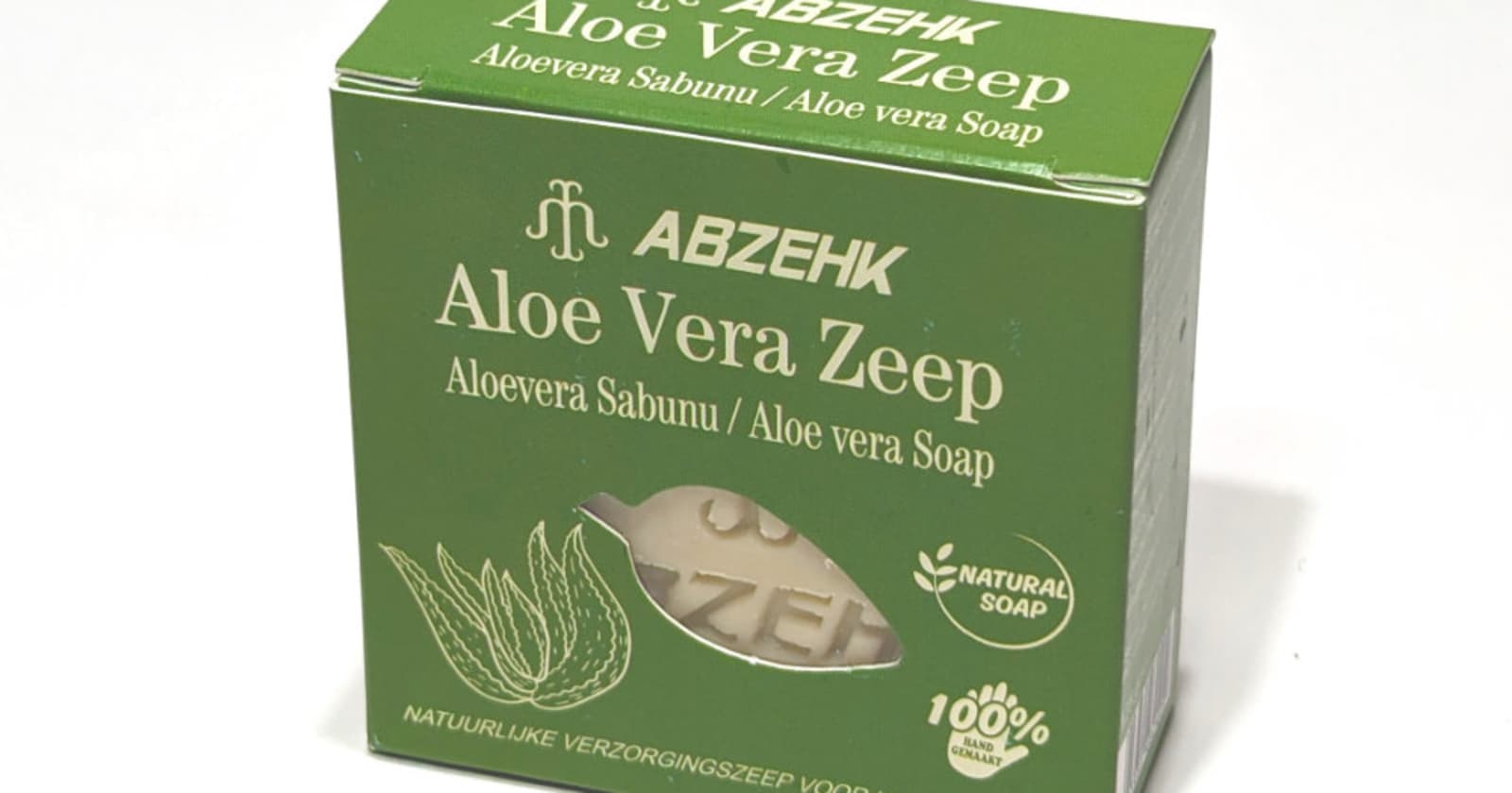 Abzehk Aloe Vera Zeep | Aloevera Sabunu 125 gram | Zepig.nl