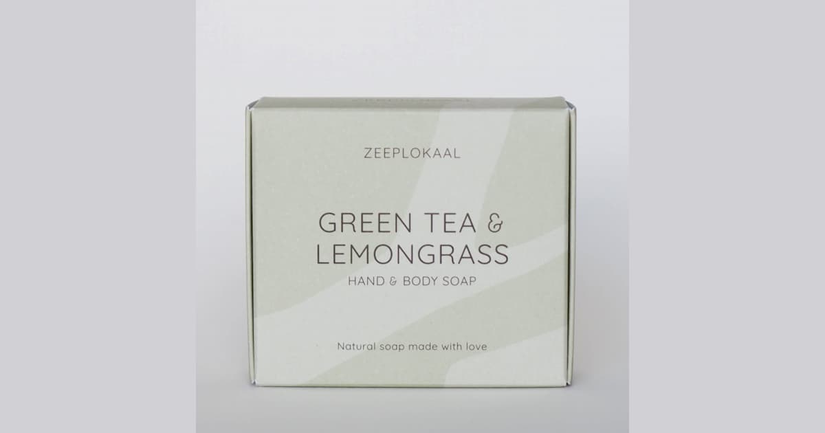 Groene Thee & Citroengras Zeep 130 gram | Zeeplokaal