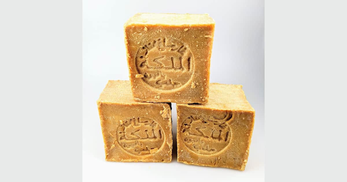 Olive Kingdom 3 stuks Aleppo Zeep met Laurierbesolie (geproduceerd in ...