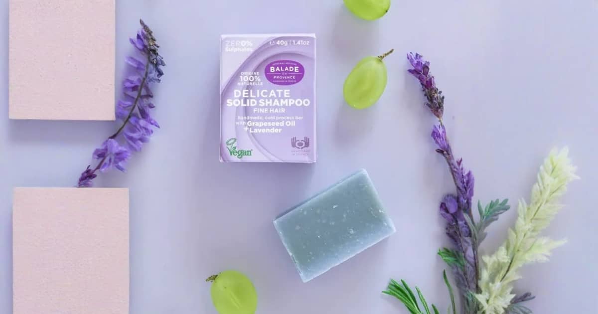 Balade en Provence Solid shampoo for women | Fine hair | Lavender 40 gram