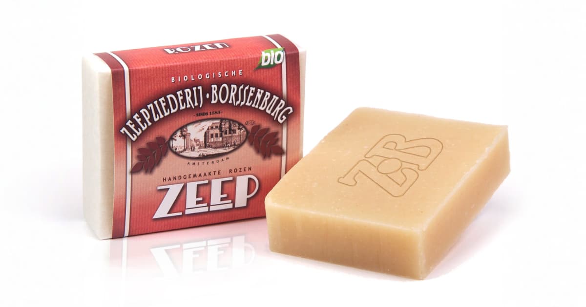 Rozen Zeep 95 gram | Zeepziederij Borssenburg | Zepig