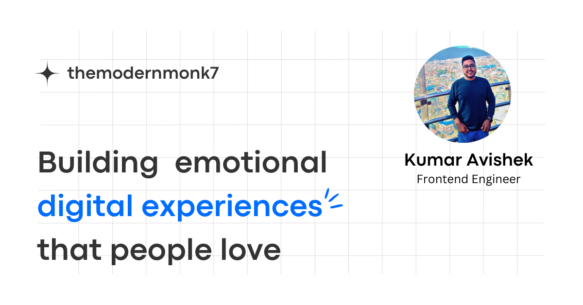 Kumar Avishek | Frontend Engineer