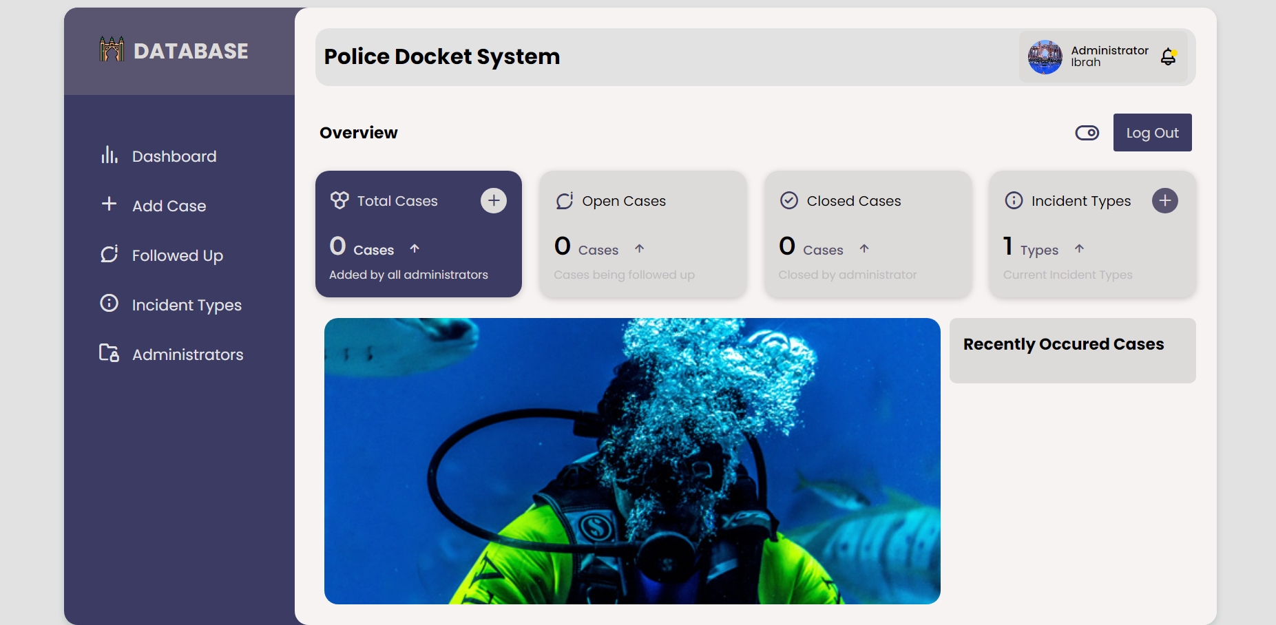 GitHub - iBz-04/Occurence: A full stack system for managing crime documentation, daily ...