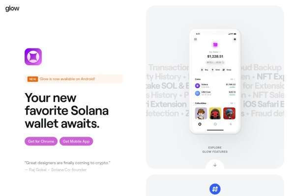 Glow Wallet - Explore Web3
