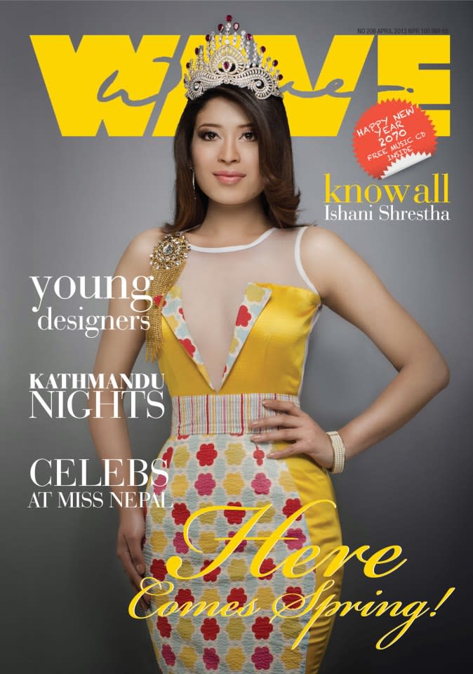 Ishani Shrestha featured on Cover page of Wave Magazine – Nepal.FM