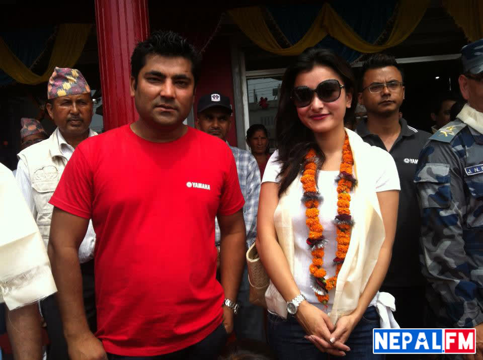 Namrata Shrestha inaugurates Yamaha Showroom of Sunil Rawal – Nepal.FM