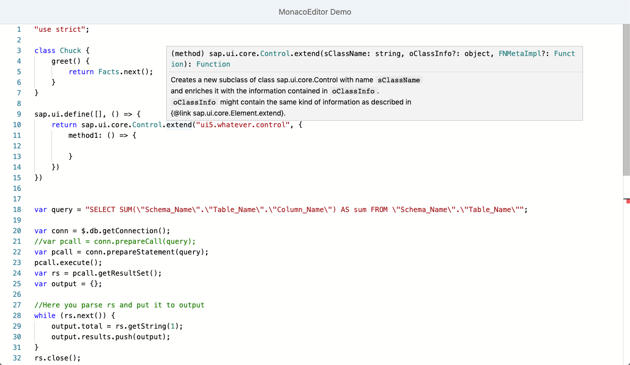 GitHub - ui5-next/ui5-monaco-editor: Replace Ace Editor by Monaco Editor
