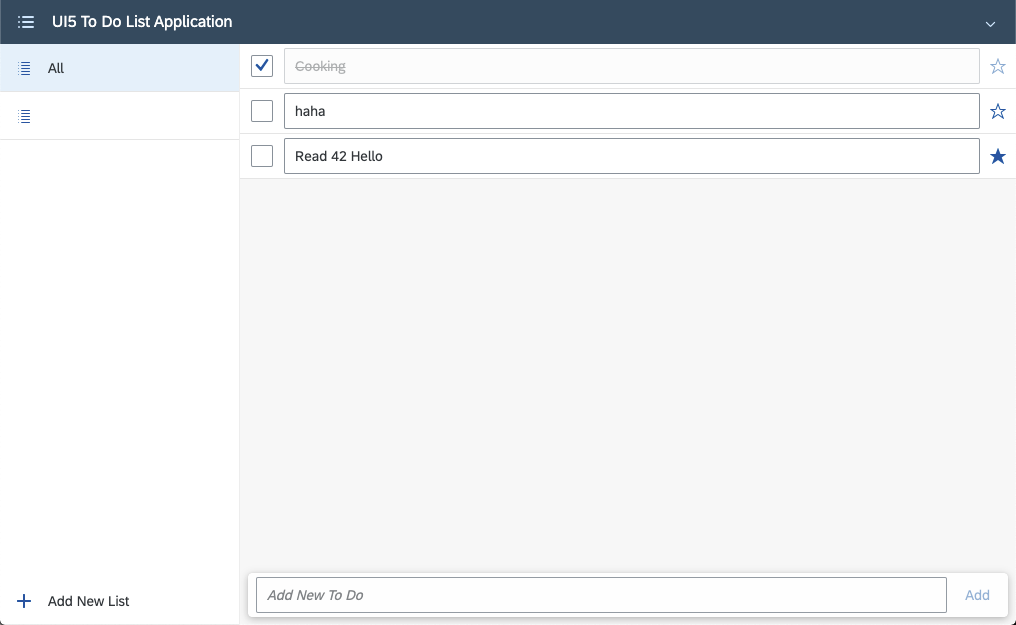 GitHub - ui5-next/ui5-todo: UI5 To Do List, with the next generation UI5 tech