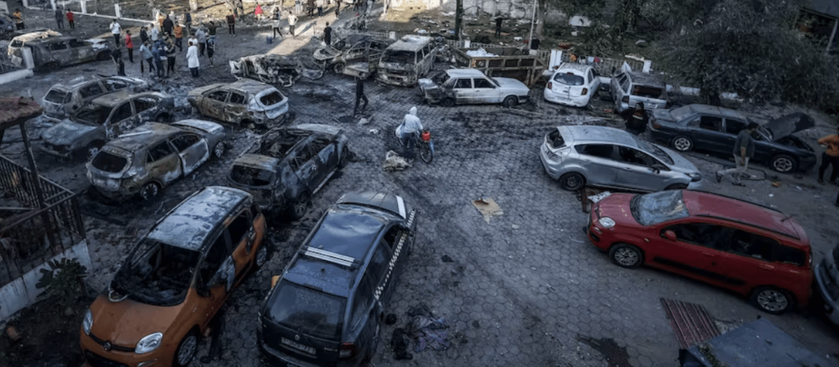 What exactly caused the explosion at a hospital in Gaza? Without an ...