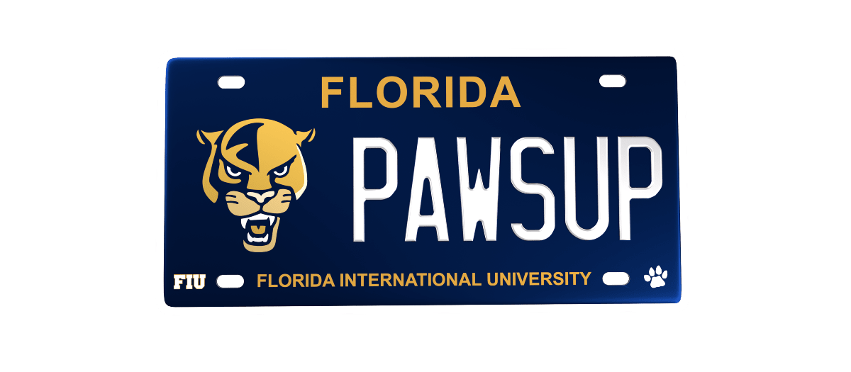 Bling out your vehicle with the latest FIU specialty license plate ...
