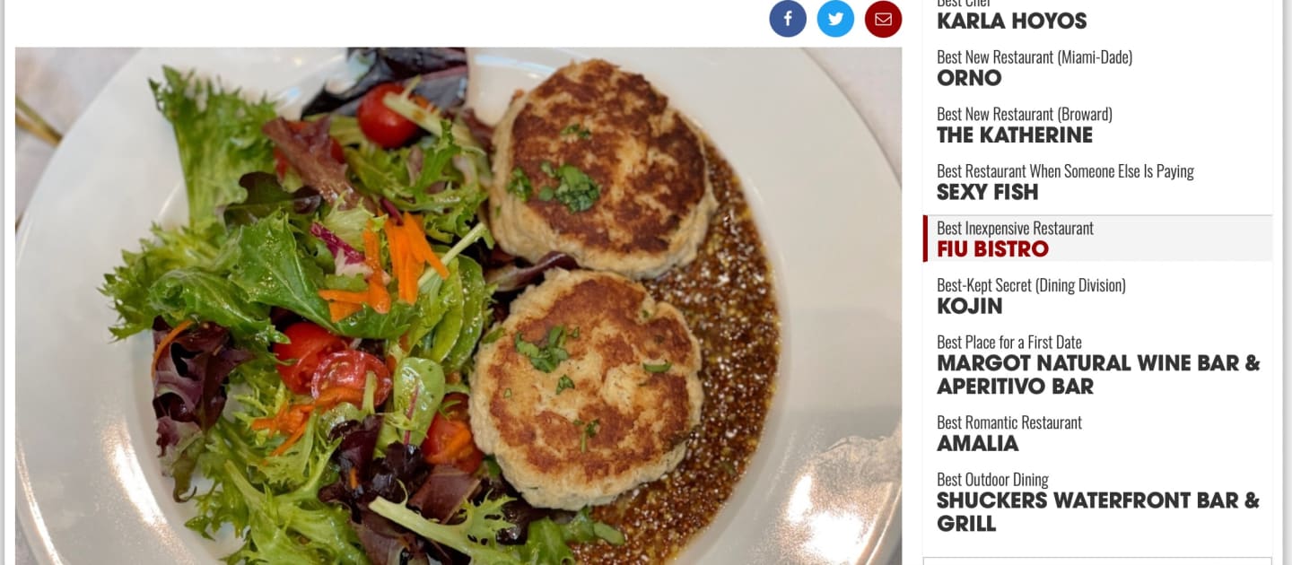 Best in class: FIU's only student-run restaurant receives top honors ...