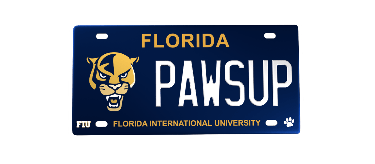 Bling out your vehicle with the latest FIU specialty license plate ...