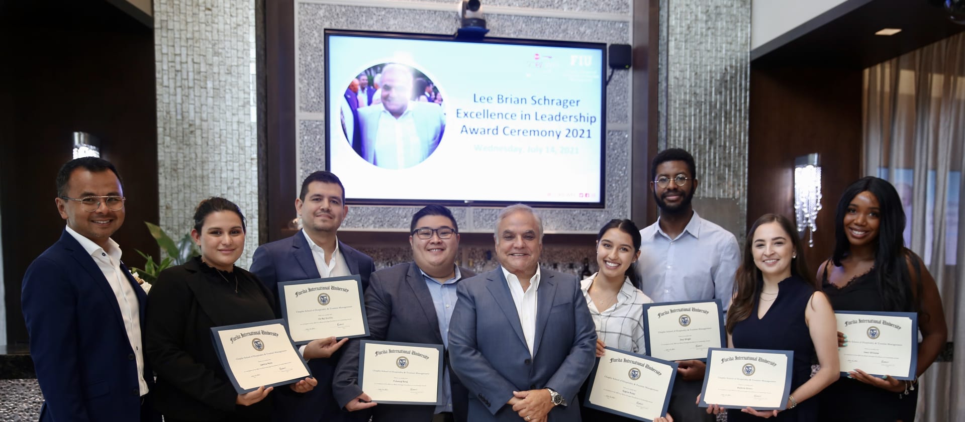 FIU students recognized for helping mount the largest wine and food ...