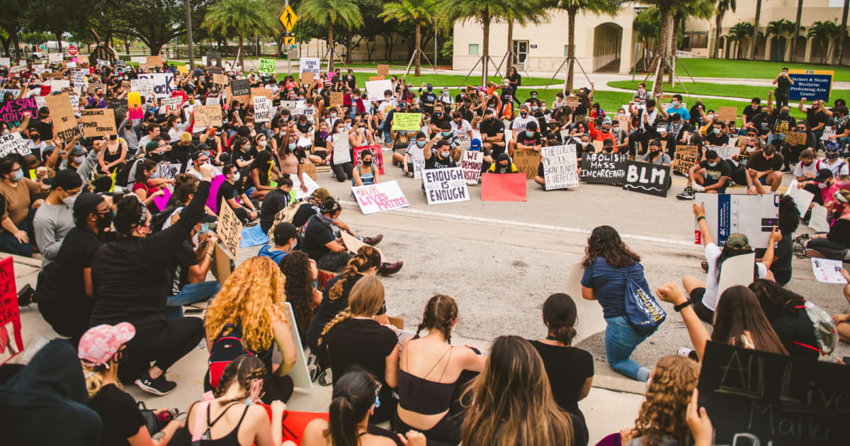 Community gathers for peaceful protest at FIU | FIU News - Florida ...