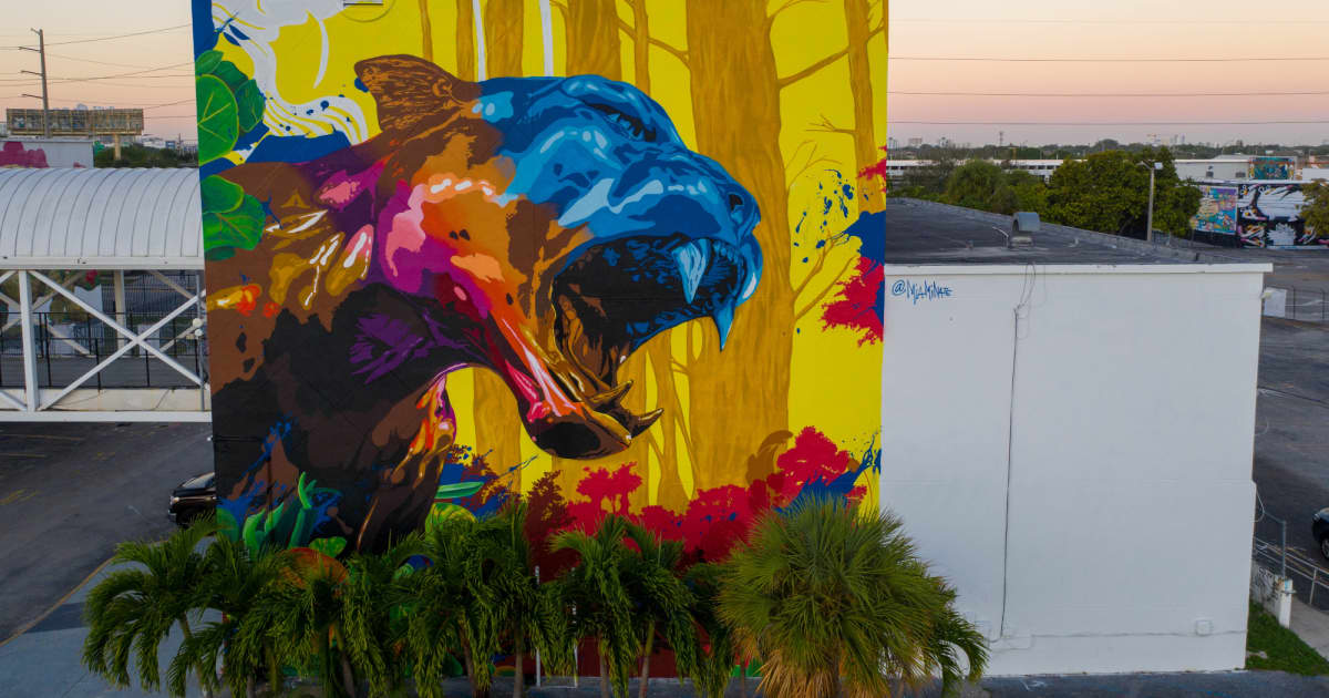 There’s an enormous, eye-popping FIU Panther mural in Wynwood. Meet the ...