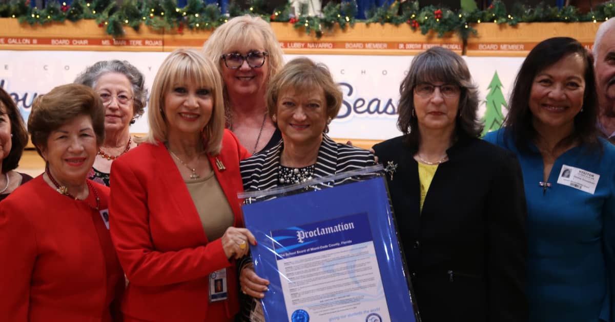 Delia Garcia honored by Miami-Dade school board | FIU News - Florida ...