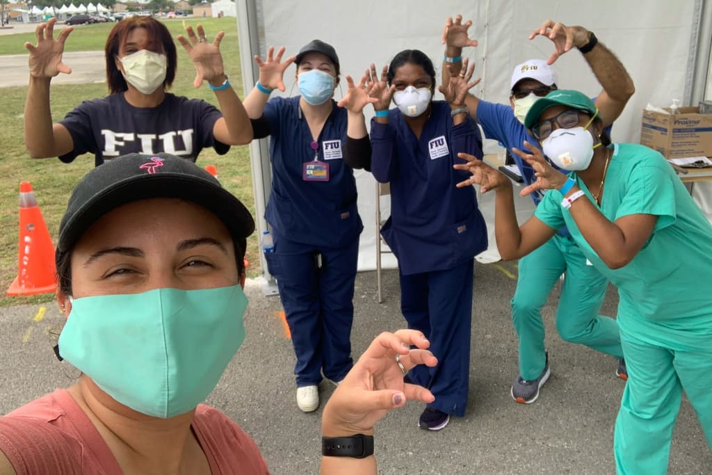 April 2020 in photos: Panthers on the front lines of COVID-19 | FIU ...