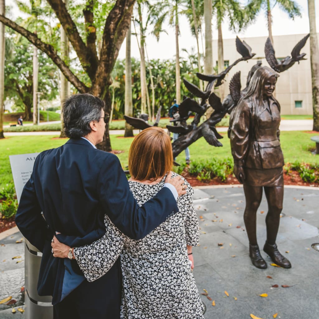 FIU unveils bridge memorial, statue of Alexa Duran | FIU News - Florida ...