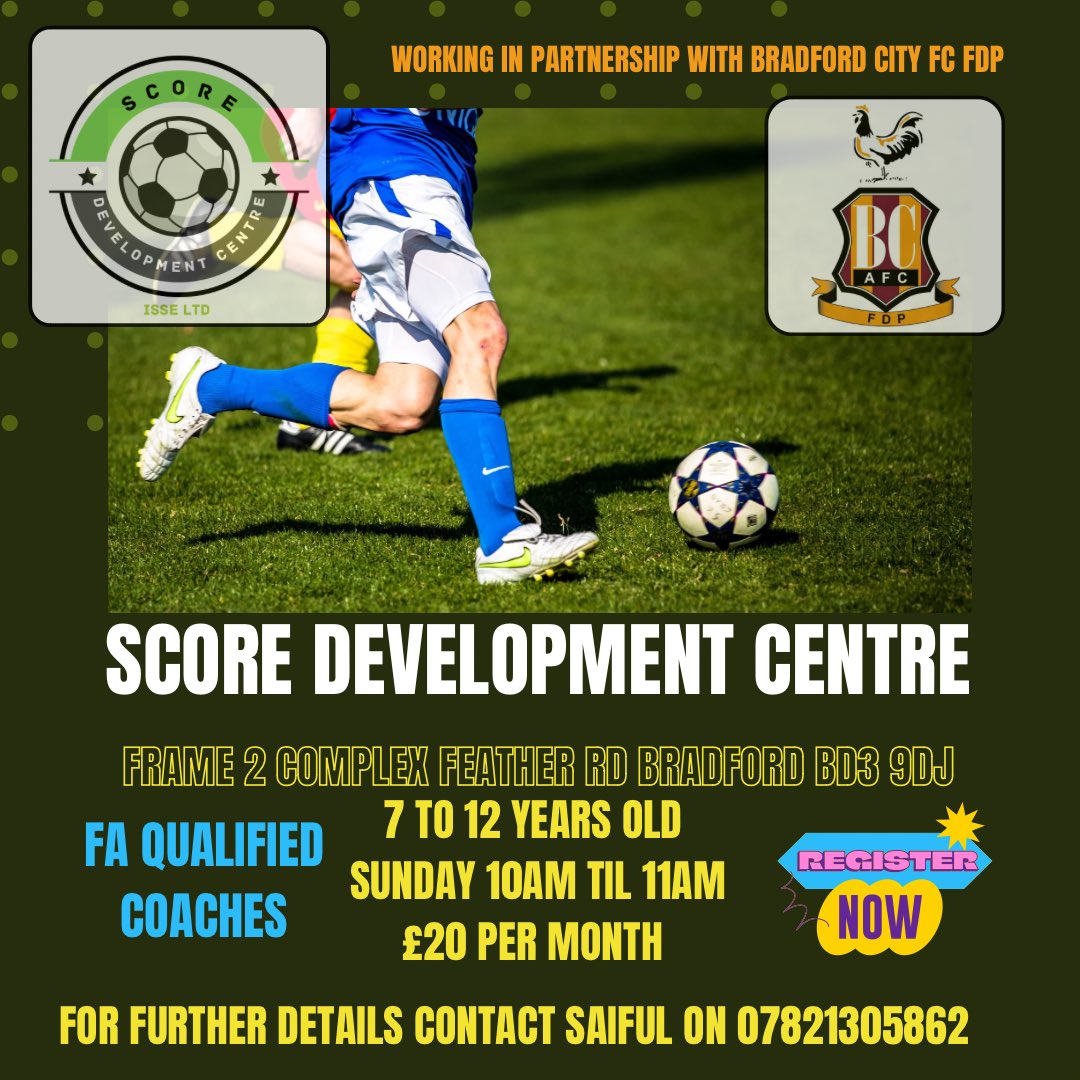 Our Score Development Centre poster.