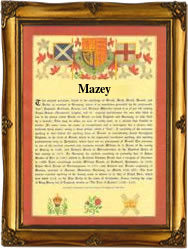 Surname Database: Mazey Last Name Origin