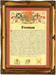 Surname Database: Freeman Scroll Details