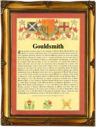 Surname Database: Gouldsmith Last Name Origin