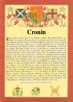 Surname Database: Cronin Last Name Origin