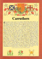 Surname Database: Carruthers Last Name Origin
