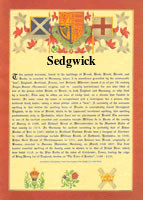 Surname Database: Sedgwick Last Name Origin