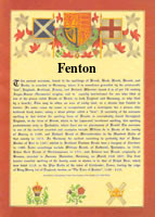 Surname Database: Fenton Last Name Origin