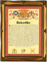 Surname Database: Bickerdike Last Name Origin