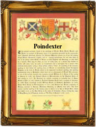 Surname Database: Poindexter Scroll Details