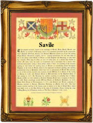 Surname Database: Savile Last Name Origin