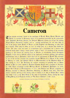 Surname Database: Cameron Last Name Origin