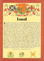 Surname Database: Ismail Last Name Origin