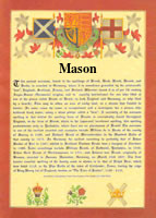 Surname Database: Mason Last Name Origin