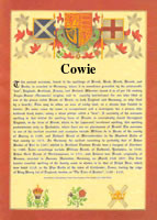 Surname Database: Cowie Last Name Origin
