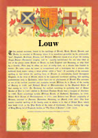 Surname Database: Louw Last Name Origin