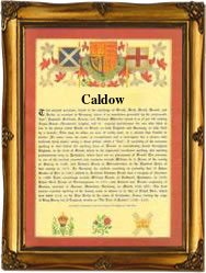 Surname Database: Caldow Last Name Origin