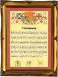 Surname Database: Simmons Last Name Origin