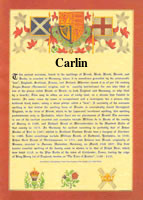Surname Database: Carlin Last Name Origin