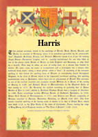 Surname Database: Harris Last Name Origin