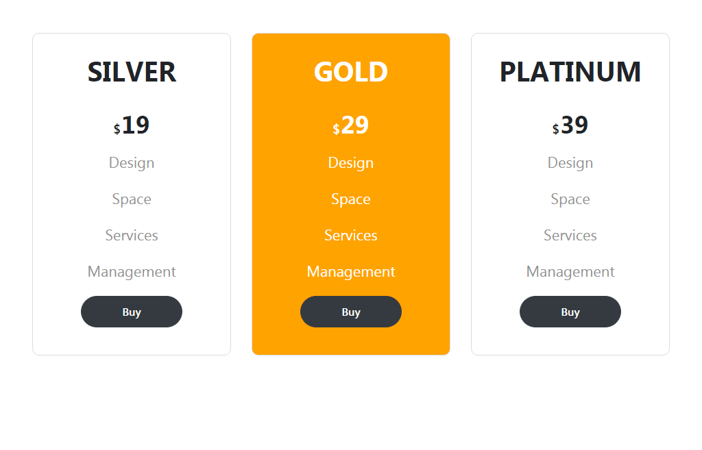 Pricing Table In Bootstrap 4 - W3Hubs.com