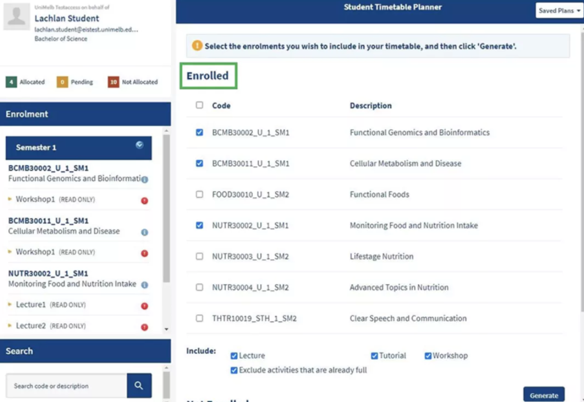 UniMelb 墨尔本大学 ｜ 2022 Timetable 使用指南,手把手教你 如何安排 和 调整 课表 |澳洲匠人学院