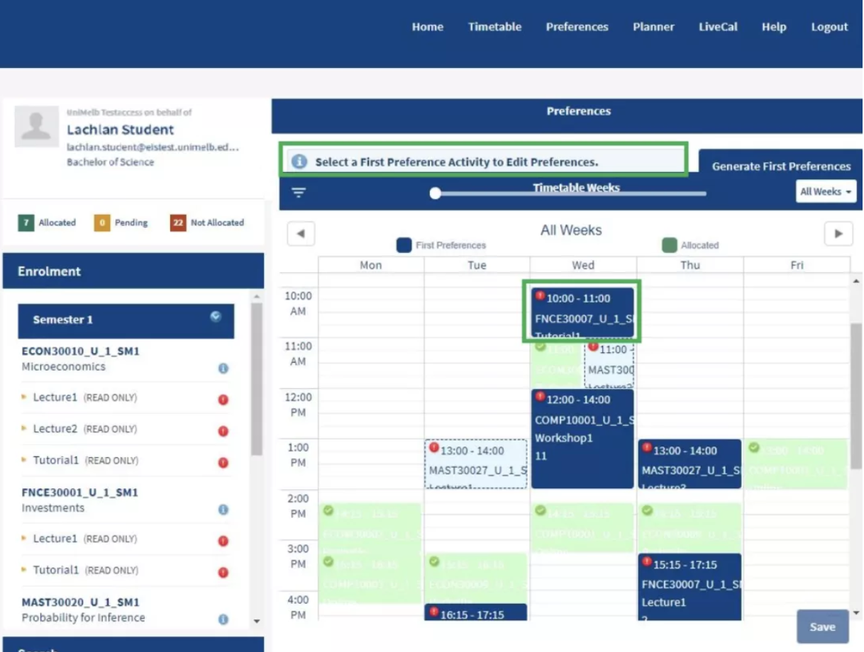 UniMelb 墨尔本大学 ｜ 2022 Timetable 使用指南,手把手教你 如何安排 和 调整 课表 |澳洲匠人学院