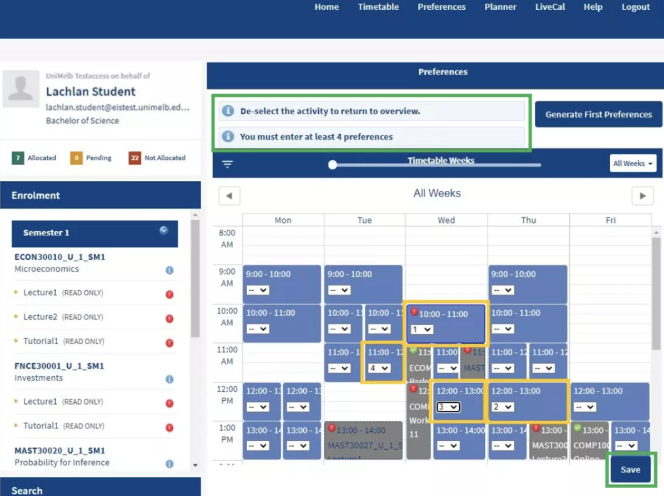 UniMelb 墨尔本大学 ｜ 2022 Timetable 使用指南,手把手教你 如何安排 和 调整 课表 |澳洲匠人学院